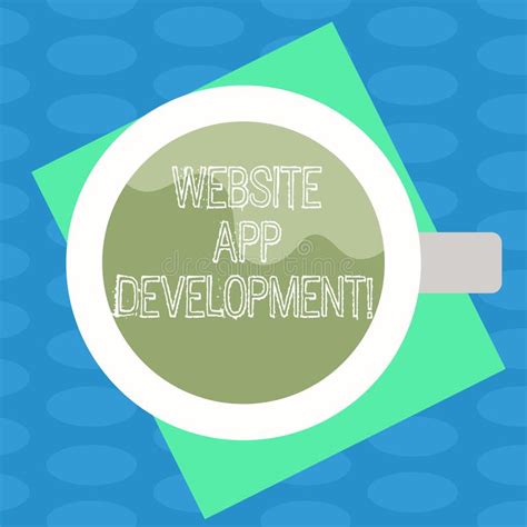 Word Writing Text Website App Development Business Concept For Creation Of Application Programs