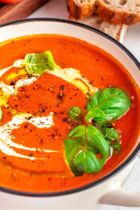 Easy Tomato Soup 5 Simple Ingredients • Fivehearthome