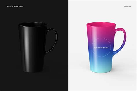 17 Oz Latte Mug Mockup Set For Sublimation 17oz Custom Tall Etsy