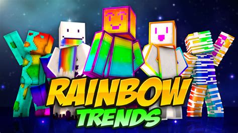 Rainbow Trends By Goe Craft Minecraft Skin Pack Minecraft Bedrock