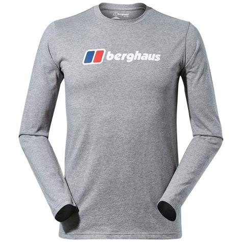 Berghaus Mens Big Logo T Shirt Grey Marl