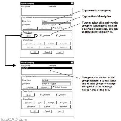 How To Create And Use Groups Tutorial AutoCAD
