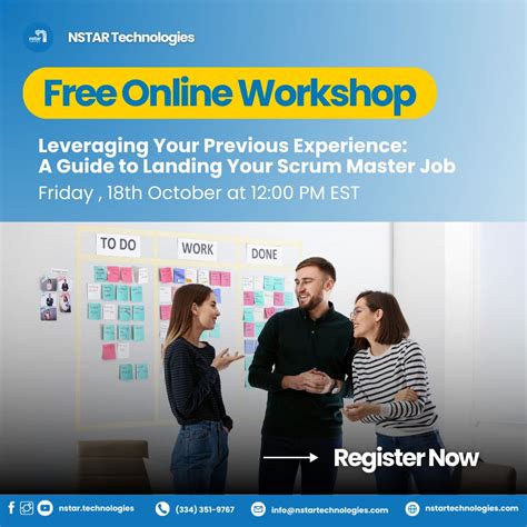 Nstar Technologies On Linkedin Scrum Agile Career Projectmanagement Freeworkshop