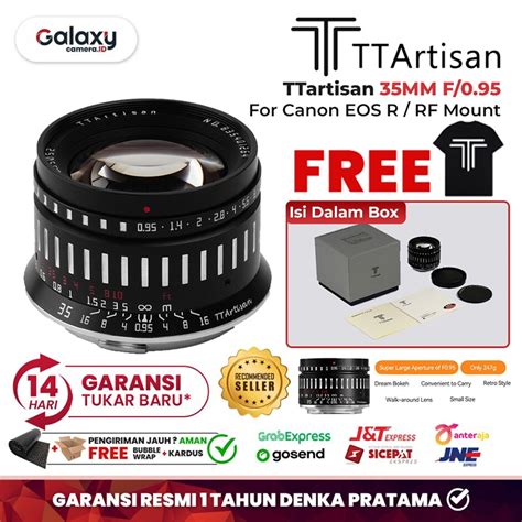 Jual Lensa Ttartisan 35mm F0 95 F 0 95 For Canon Eos R Rf Mount Resmi