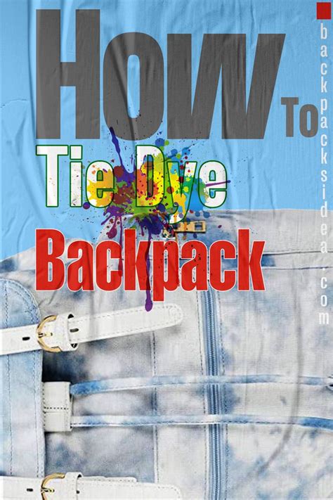 how to tie dye a backpack 2021[simple and easy steps] in 2024 tie dye