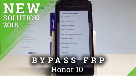 How To Bypass Google Account On Honor Unlock Frp Skip Google Verification Youtube