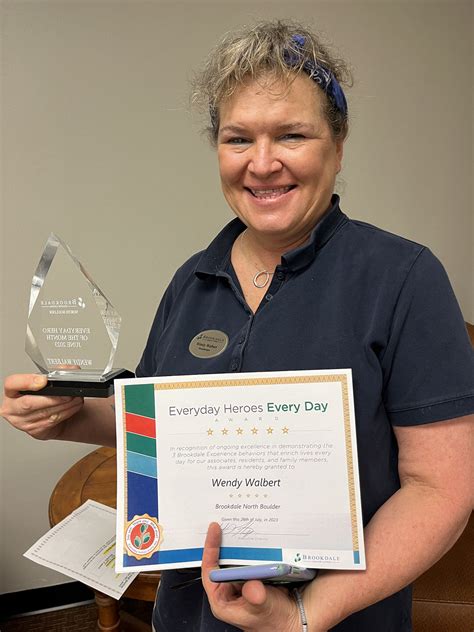Wendy You Are Such A Joy And Inspiration To All At Brookdale North Boulder Reema Chugh