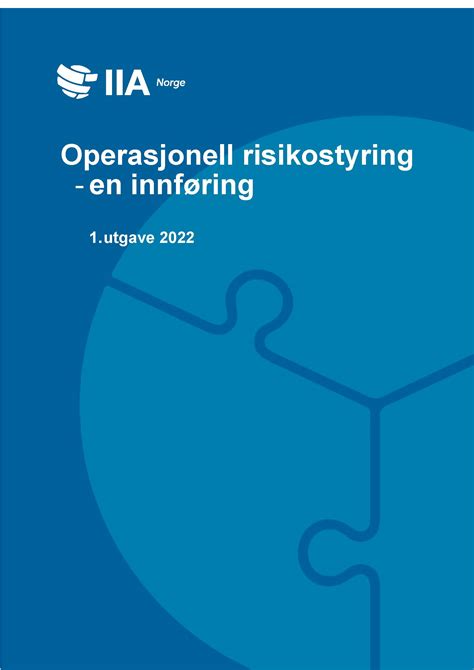 Operasjonell Risikostyring En Innføring Iia