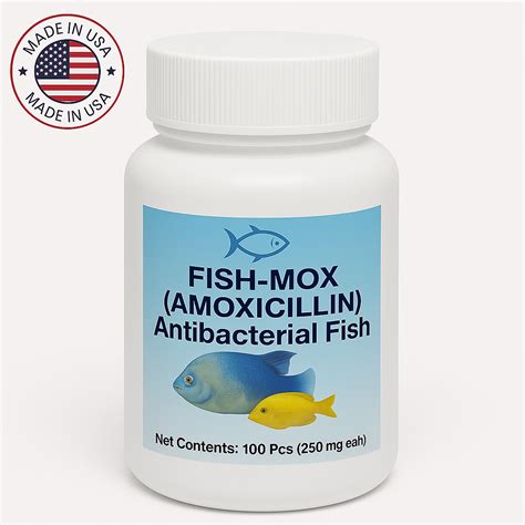 Fish Amoxicillin 250mg 100 Capsules Effective Antibiotic