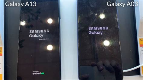 Samsung Galaxy A13 Vs Samsung Galaxy A03 Restart And Boot Animation At