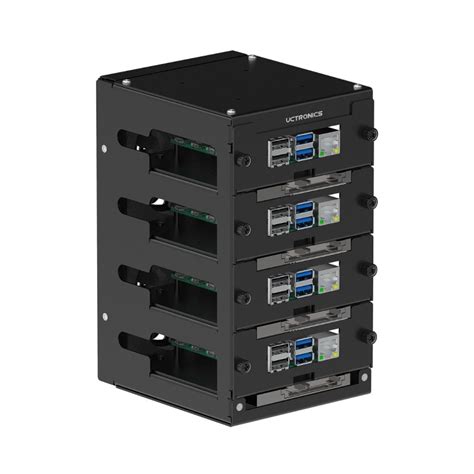 Caja Torre Cluster Desktop Para Raspberry Pi Y Discos Ssd