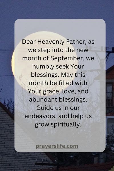 25 Amazing Happy New Month September Prayer