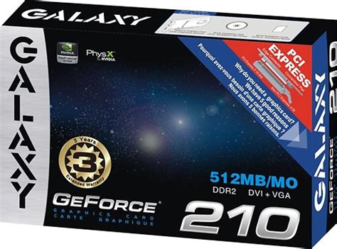 Best Buy: Galaxy NVIDIA GeForce 210 512MB DDR2 PCI Express Graphics ...
