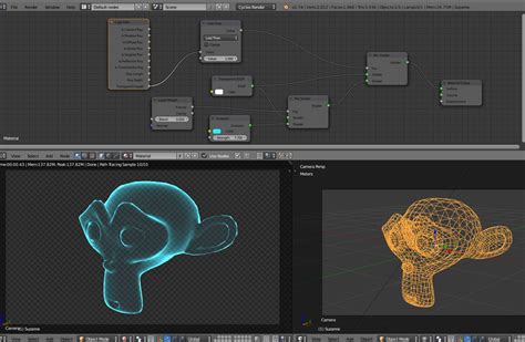 Cycles How To Render A Mesh Transparent With A Color On Its Edges