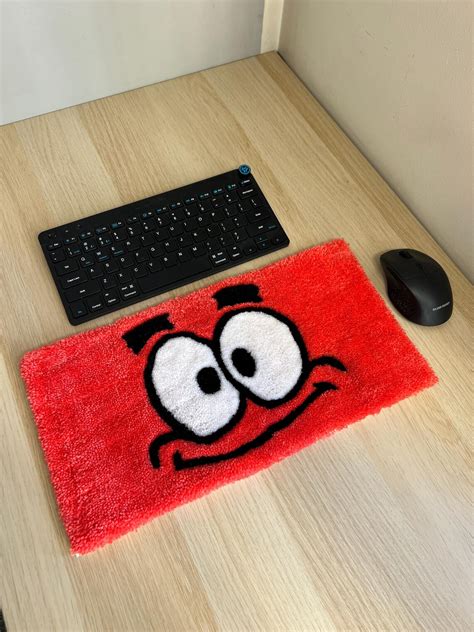 Handmade Spongebob Keyboard Rugs Keyboard Rug Set For Gamer Rooms And Decor Etsy