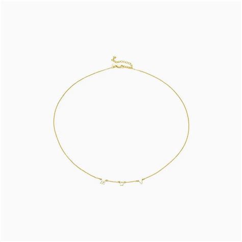 Gold Initial Necklaces Temple And Grace Usa