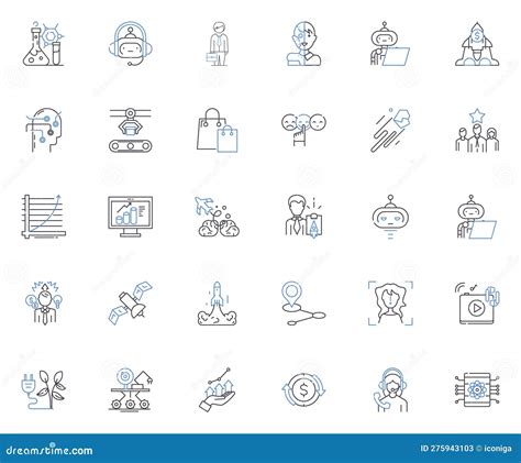 Brilliant Idea Line Icons Collection Innovation Ingenious Creative