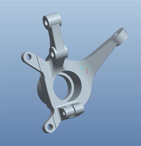 Steering Knuckle D CAD Model Library GrabCAD