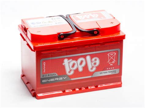 Аккумулятор 12В 75 А/ч Topla Energy пр.пл. купить по выгодной цене в ...