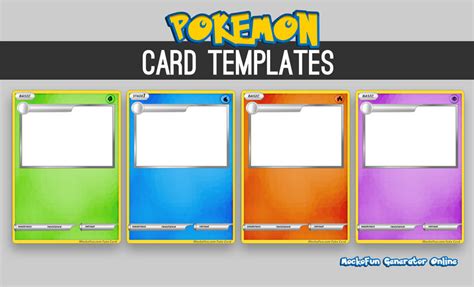 Pokemon Card Templates By Psddude On Deviantart