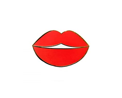 Lips Enamel Pin Brooches And Pins Enamel Pins Acorn And Will