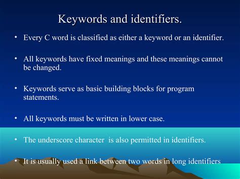 Constants Variables And Datatypes In C Ppt