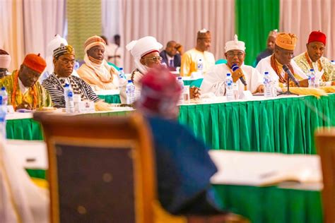 Tinubu Meets Traditional Rulers In Aso Rock Villa