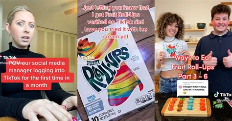 How The Fruit Roll Ups Ice Cream Tiktok Trend Influenced The Brands