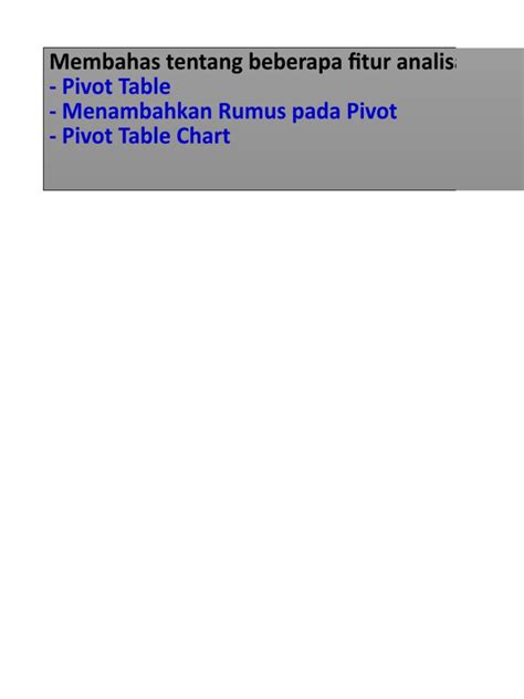 modul7 pivot table pivot chart pdf