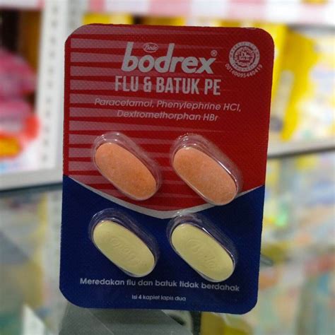 BODREX FLU BATUK PE 1 BLISTER 4 TABLET BODREX FLU BATUK KERING TIDAK BERDAHAK Lazada Indonesia
