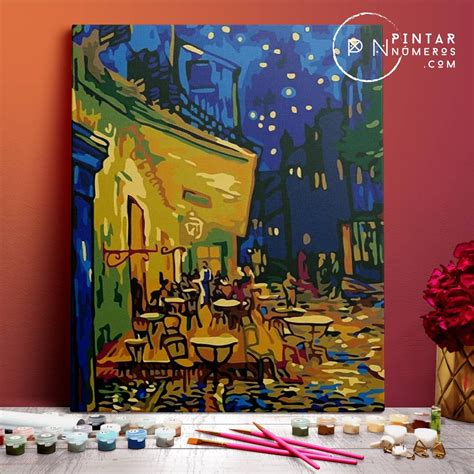 Cuadro Terraza De Cafe Por La Noche De Vincent Van Gogh Pintar