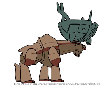 How To Draw Ting Lu From Pokemon Pokemon Step By Step