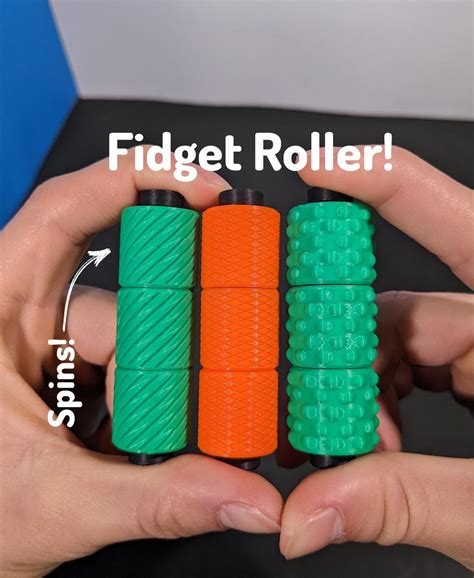 Spinner Fidget Toy - The "Fidget Roller 3!" - 3 Types - 3D model by DR ...