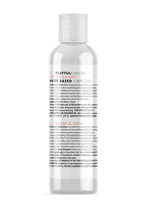 Swiss Navy 4 In 1 Flavored Lubricant 1oz Cotton Candy Shop Velvet