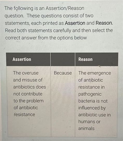Solved The Following Is An Assertionreason Question These