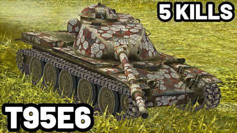 T95E6 8 1K DAMAGE 5 KILLS WOT Blitz Pro Replays YouTube