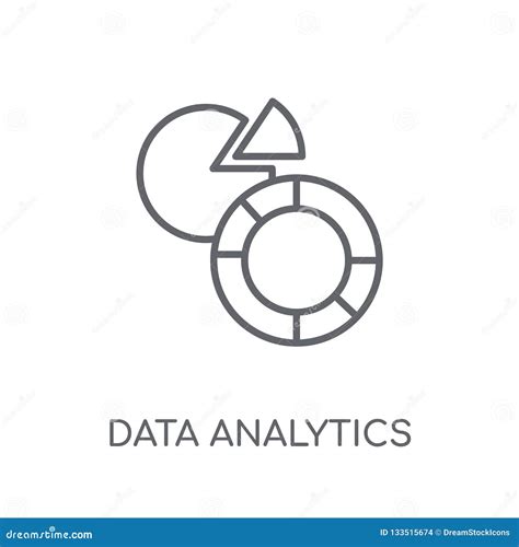 Data Analytics Circular Linear Icon Modern Outline Data Analyti Vector