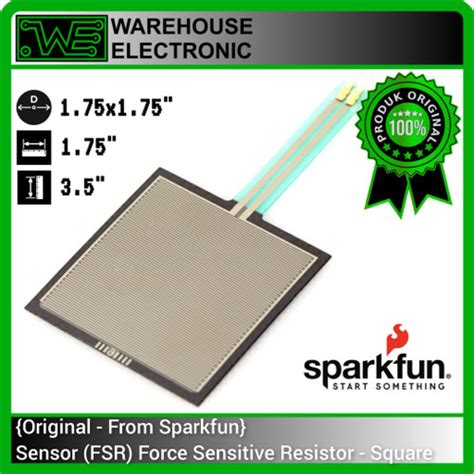 Jual Sensor Fsr Force Sensitive Resistor Square Original Sparkfun Sensor Berat Beban Gaya