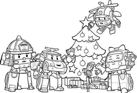 Robocar Poli Coloring Pages Coloringlib