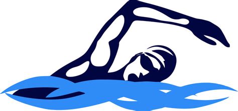 Female Swimmer Clipart Image
