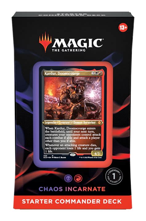 Starter Commander Decks Deck Display 5 Decks English Trader
