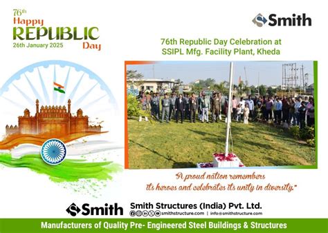 Smith Structures India Pvt Ltd On Linkedin Republicday2025