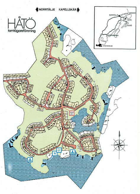 Karta över Håtö tomtägareförening – Håtö