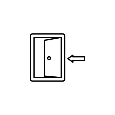 Door Icon Outline Icon 18768778 Vector Art At Vecteezy