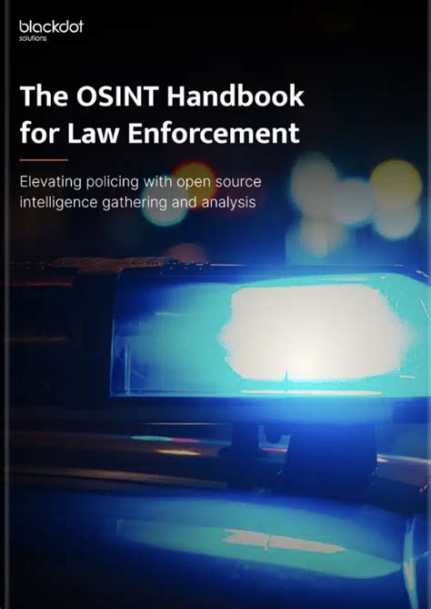 Blackdot Solutions Releases Osint Handbook For Law Enforcement The