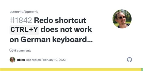 Redo Shortcut CTRL Y Does Not Work On German Keyboard Layout Issue