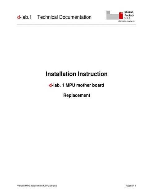 D Lab 1 Mpu Kit V200 Pdf Bios Electrical Connector
