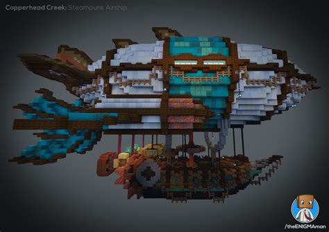 Minecraft Steampunk Airship Blueprints