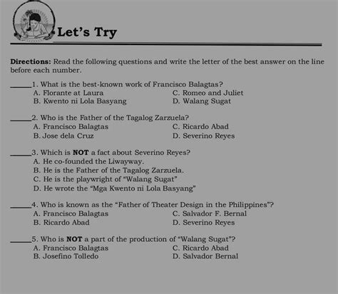 Lets Try Directions Read The Following StudyX