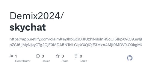 Github Demix Skychat Https App Netlify Claim